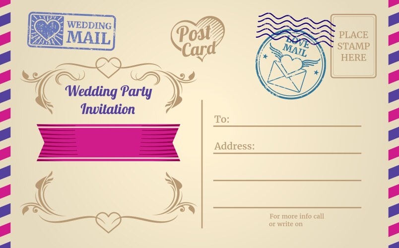 Invitation Envelope Template Vector Images (over 11,000)