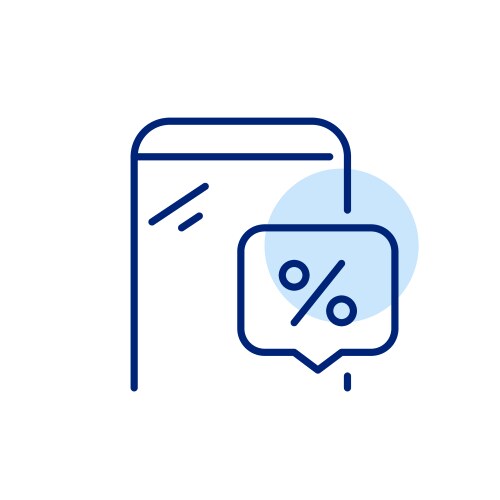 Discount notification price drop alert Royalty Free Vector