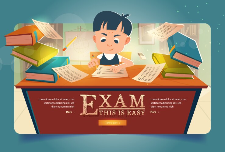 Exam Cartoon Vector Images (over 23,000)