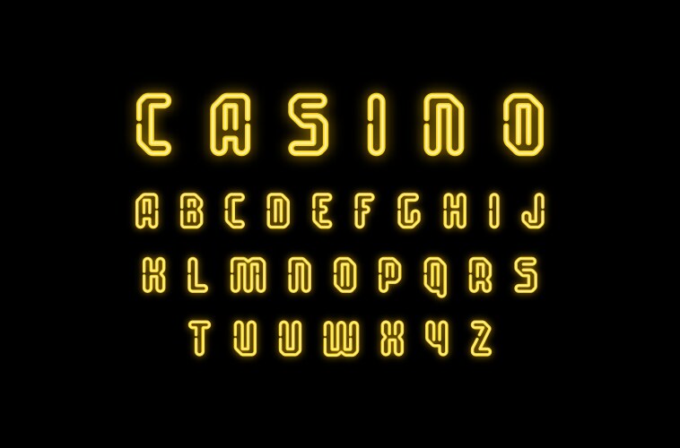 Decorative narrow sans serif font Royalty Free Vector Image