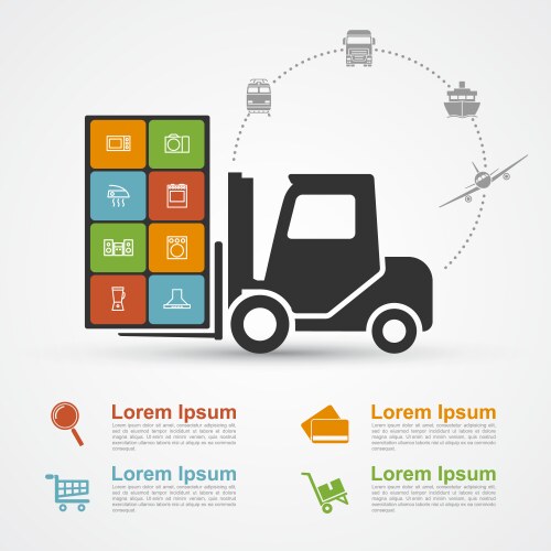 E Commerce Infographic 3 Royalty Free Vector Image