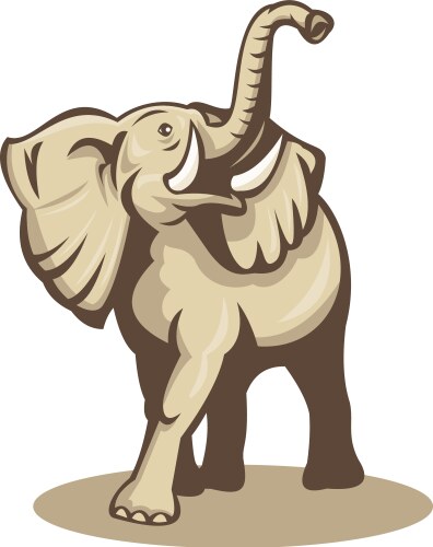 Charging bull Royalty Free Vector Image - VectorStock