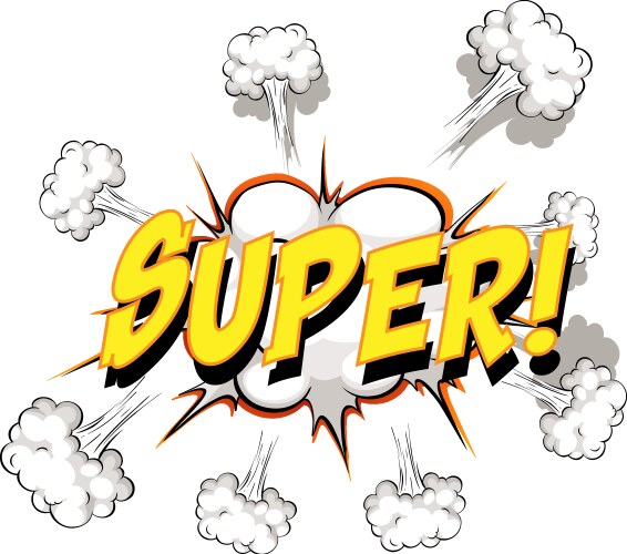 Super comic cartoon Royalty Free Vector Image - VectorStock