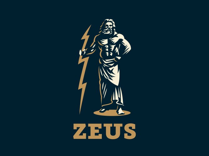 Greek god zeus Royalty Free Vector Image - VectorStock