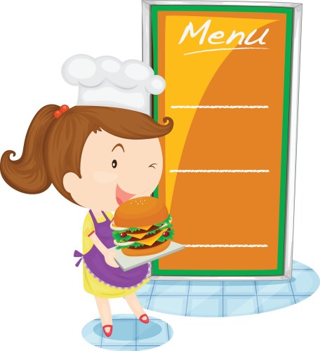 Menu board Royalty Free Vector Image - VectorStock