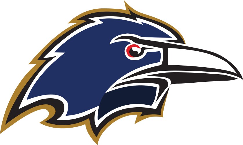 Raven head logo Royalty Free Vector Image - VectorStock