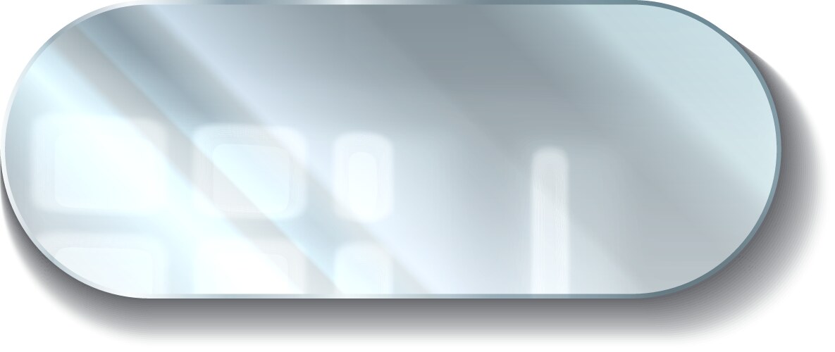 Realistic mirror 3d reflective glass surface Vector Image