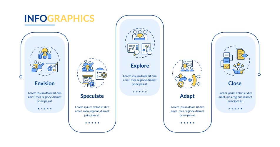 Agile project management infographic design Vector Image