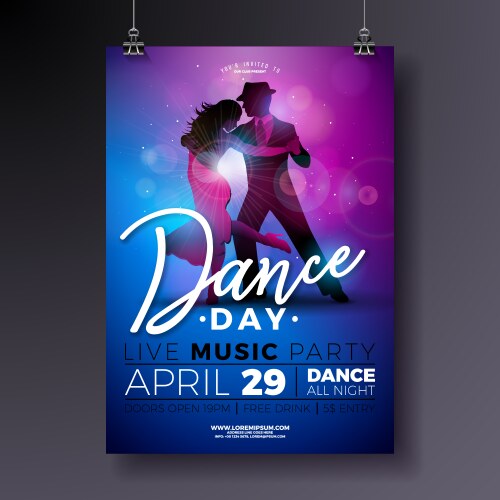 International dance day Royalty Free Vector Image