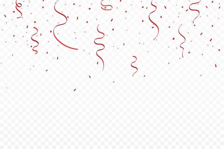 Celebration background with red ribbons Royalty Free Vector
