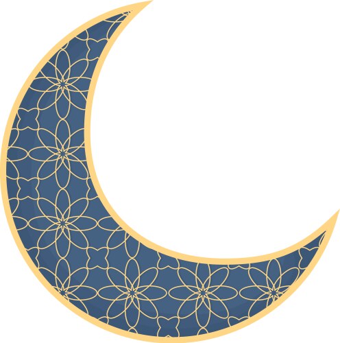 Lunar cycle phase half moon realistic surface Vector Image