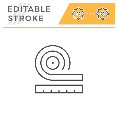 Insulation roll line icon Royalty Free Vector Image