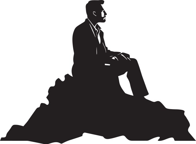 Top view man sitting Vector Images & Graphics for Commercial Use ...