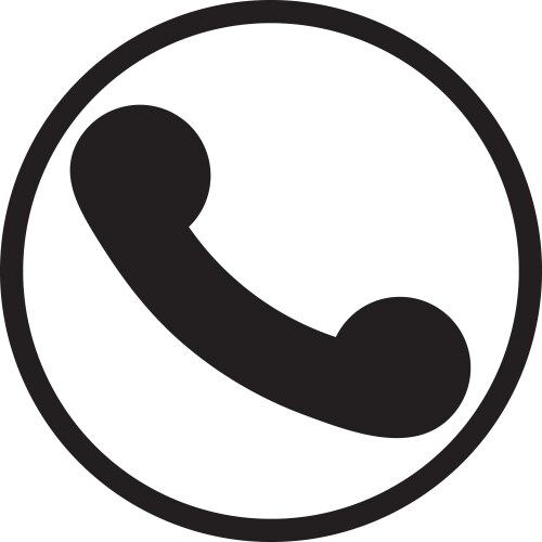 Telephone logo Royalty Free Vector Image - VectorStock
