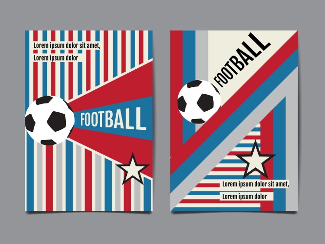 Template sport layout design flat graphic Vector Image