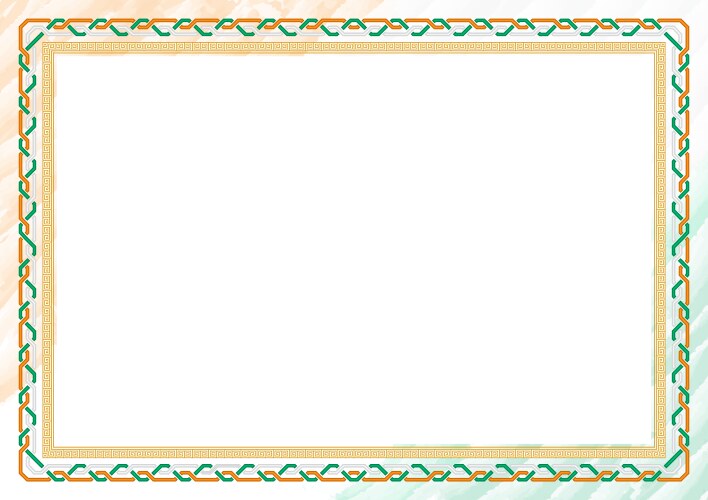 Horizontal frame and border with palestine flag Vector Image