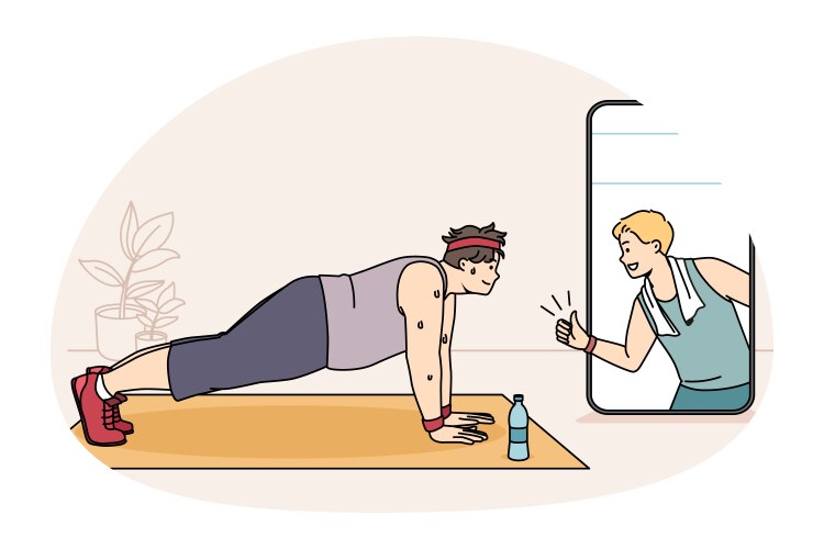 Fat Man Sweating Vector Images (89)