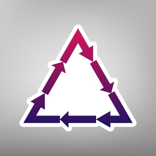 Plastic recycling symbol pvc 3 Royalty Free Vector Image