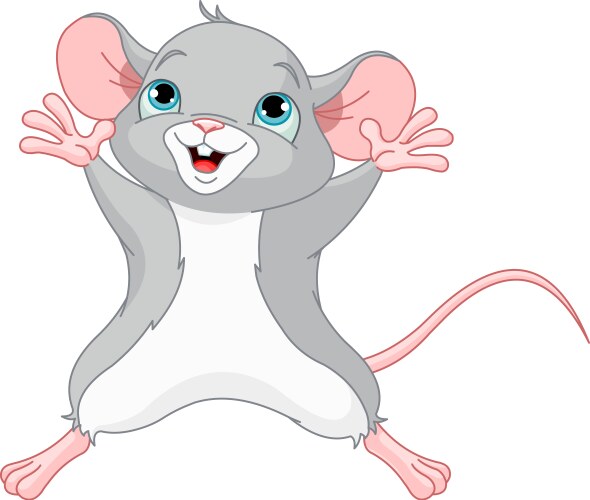 Happy mouse Royalty Free Vector Image - VectorStock
