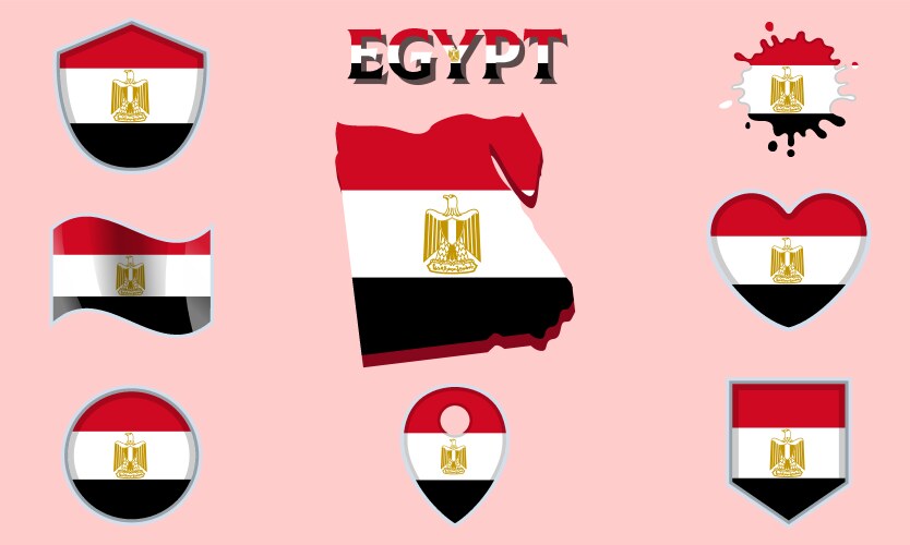 Egypt Flag Round Vector Images (over 350)