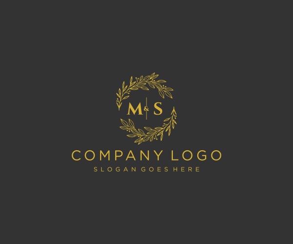 Ms Wedding Logo Vector Images (over 300)