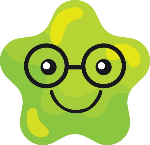 Cute happy star shape icon Royalty Free Vector Image