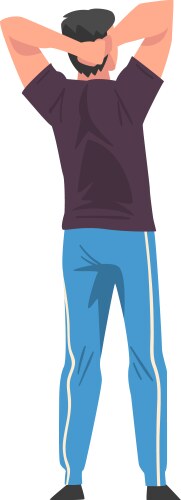 Friends hiking on nature back view travelers Vector Image