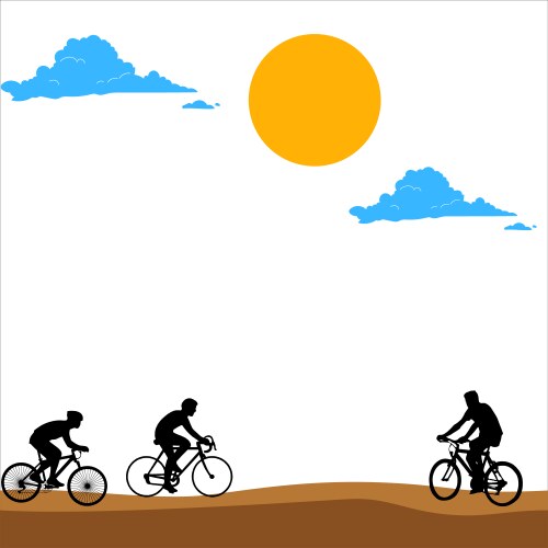 Bike ride Royalty Free Vector Image - VectorStock
