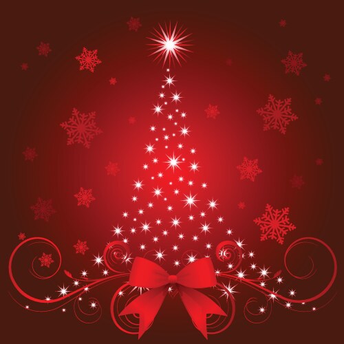 Red christmas background Royalty Free Vector Image