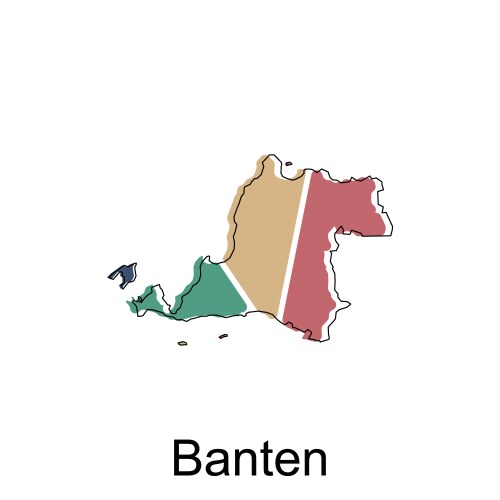 Banten Map Vector Images (37)