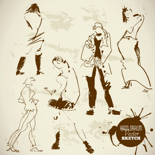 People Sketch Vector Images (over 120,000)