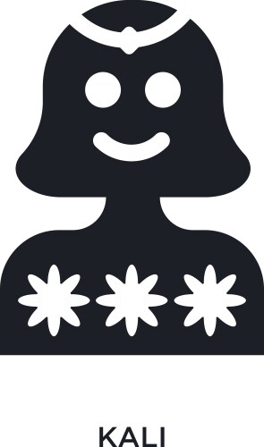 Vishnu isolated icon simple element from india Vector Image