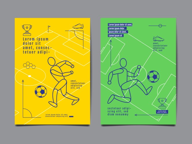 Template sport layout design flat graphic Vector Image
