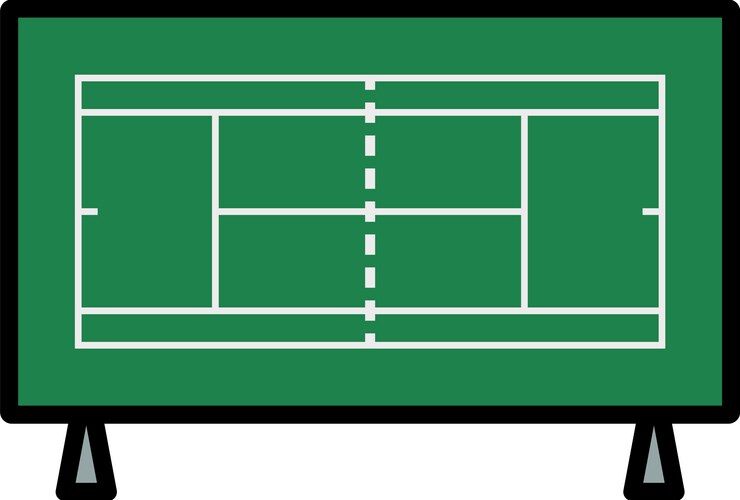 Tennis tv translation icon Royalty Free Vector Image