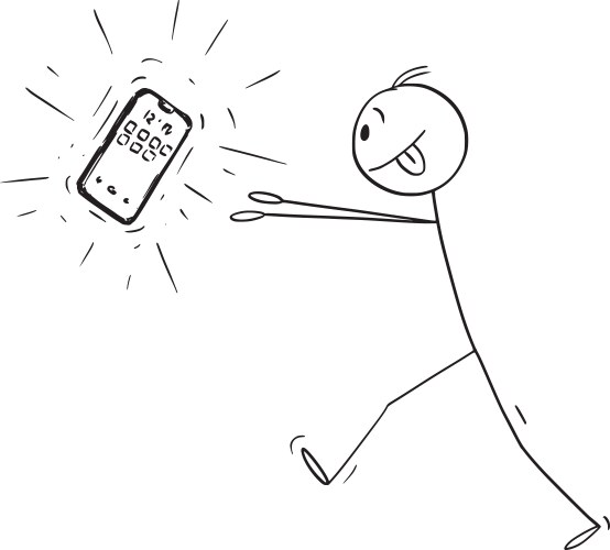 Stickman Phone Vector Images (over 240)