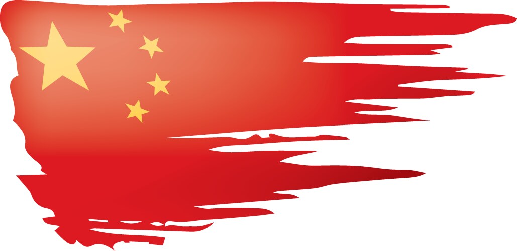 China flag Royalty Free Vector Image - VectorStock