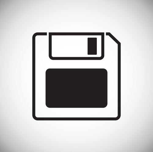 Data storage device icon on white background Vector Image