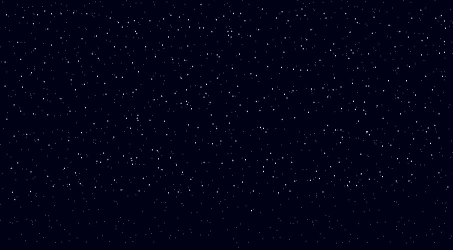Starry sky shining stars night town city Vector Image
