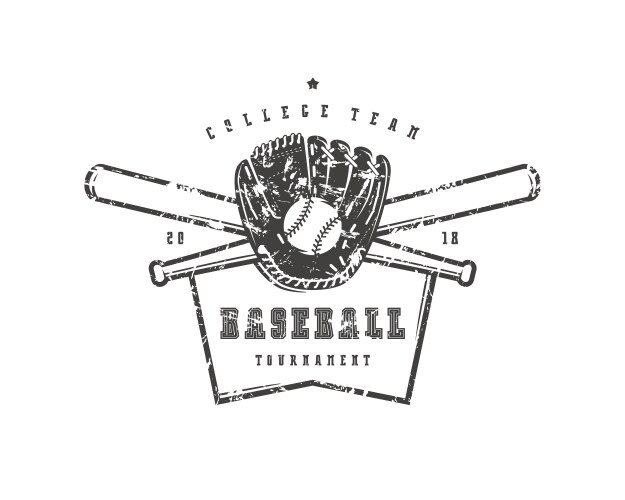 Baseball team logo Royalty Free Vector Image - VectorStock