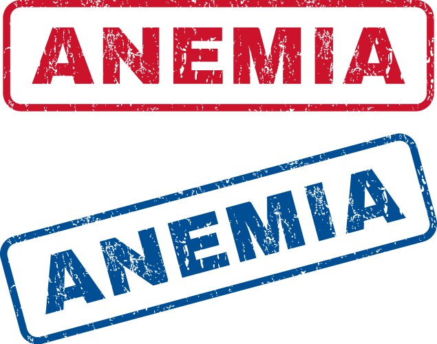Anemia rubber stamp Royalty Free Vector Image - VectorStock