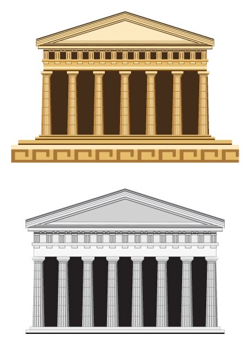 Ancient greek architecture Royalty Free Vector Image