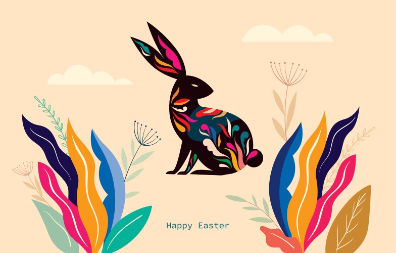 Happy easter Royalty Free Vector Image - VectorStock