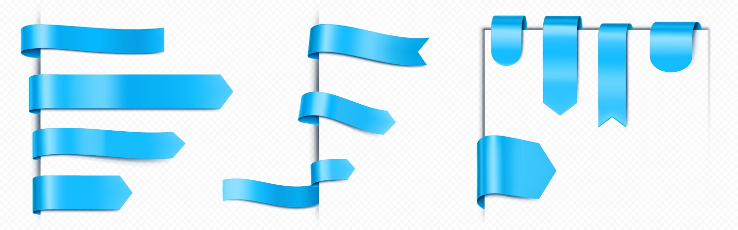 Ribbon bookmarks Royalty Free Vector Image - VectorStock