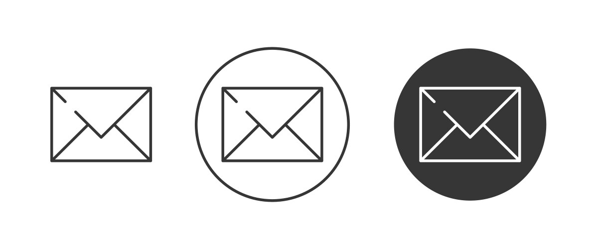 Round Email Icon Vector Images (over 3,700)
