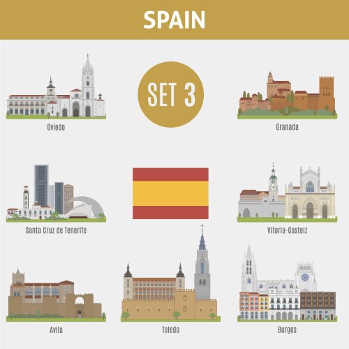 Spain city Royalty Free Vector Image - VectorStock