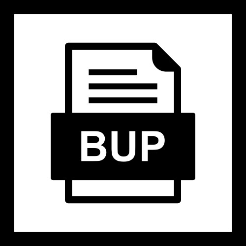 Document Bup File Vector Images (61)