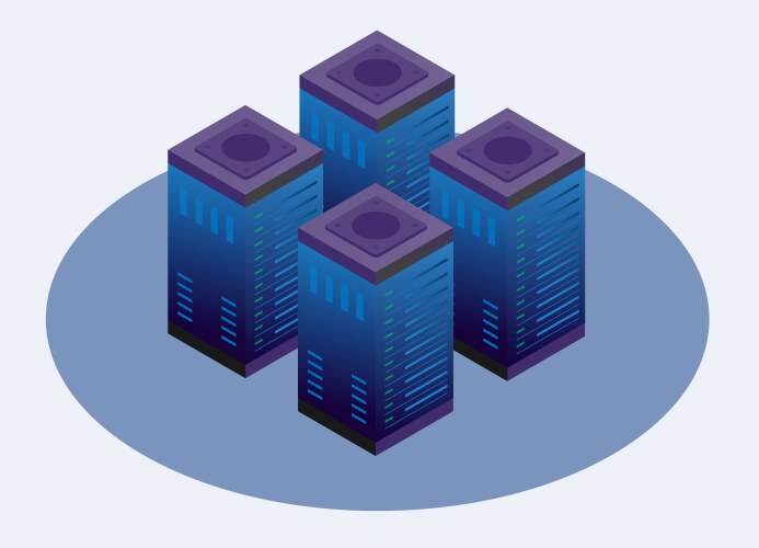 Server pattern seamless data center background Vector Image