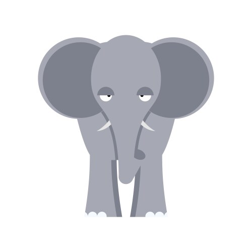 Elephant Front View Vector Images (over 200)
