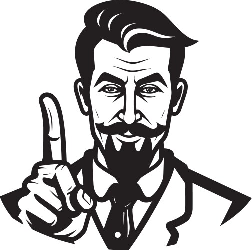 Symbolic significance finger gesture iconic pose Vector Image