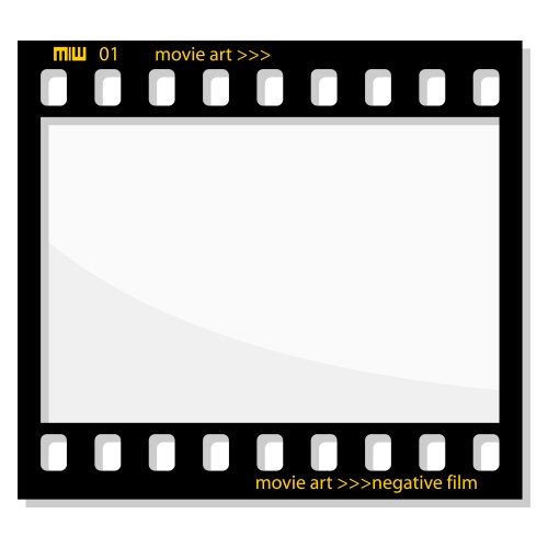 Old vintage retro 35 mm grunge film frame Vector Image